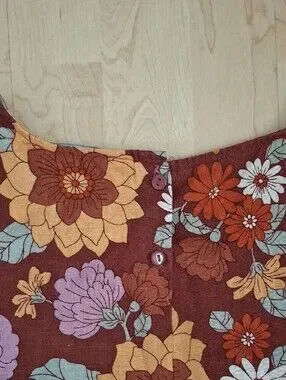 Modcloth | Tops | Modcloth X Princess Highway Retro Floral Boxy Cut ...